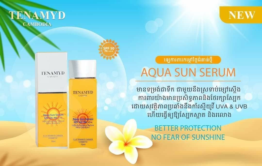 Aqua Sun Serum 50/Spf Pa+++ 70ml Tenamyd